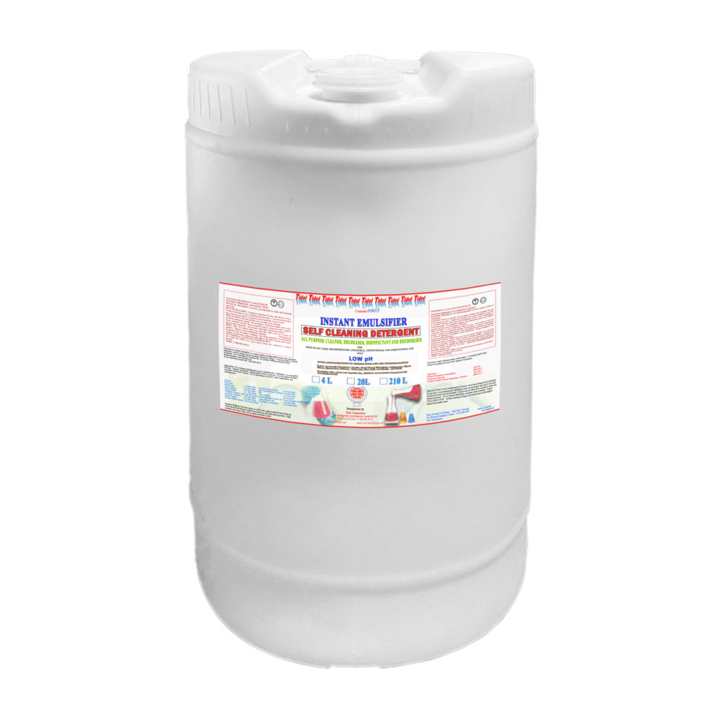 Self Cleaning Detergent - INSTANT EMULSIFIER LOW pH - Tidol Corp