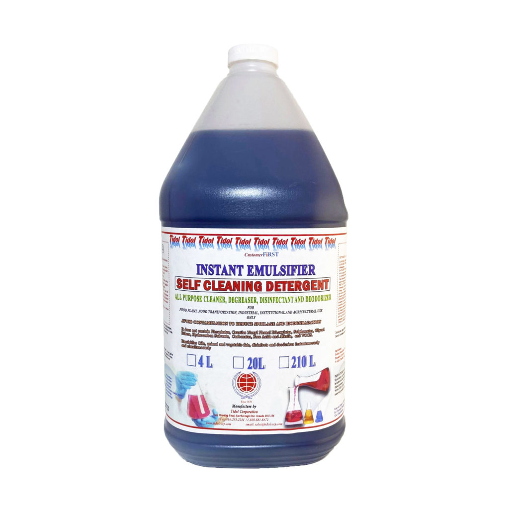 Self Cleaning Detergent - INSTANT EMULSIFIER - Tidol Corp