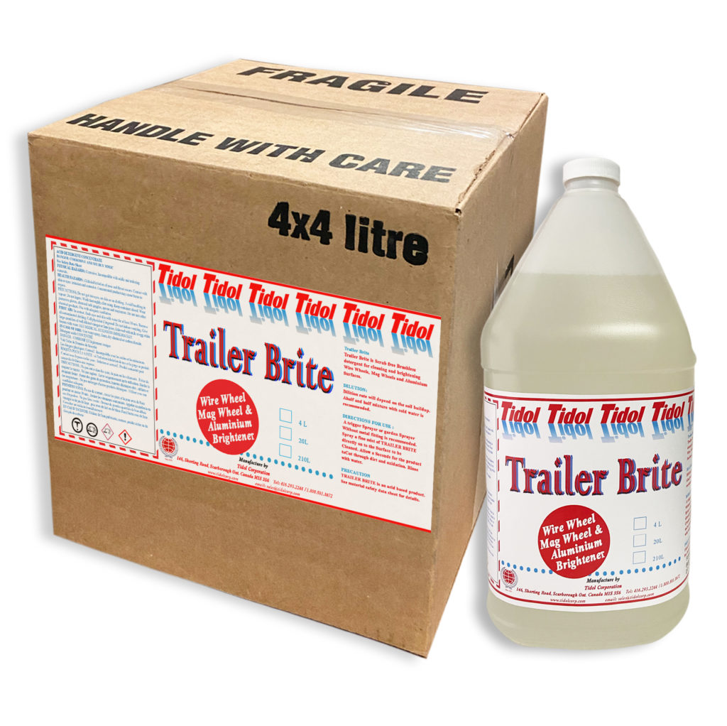 Aluminum Trailer Cleaner - TRAILER BRITE - Tidol Corp